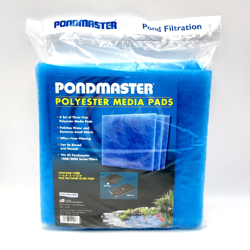 PONDMASTER POLYESTER MEDIA PADS 3 FINE - Aquatics Unlimited