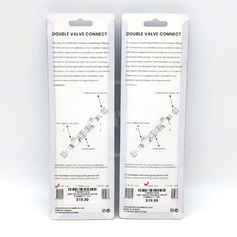 UNS DELTA DOUBLE VALVE CONNECT - Aquatics Unlimited