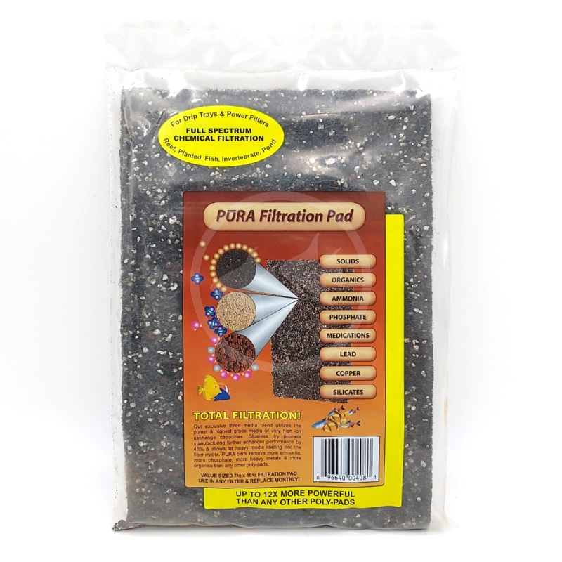 PURA FILTRATION PAD 7.5"X10" - Aquatics Unlimited