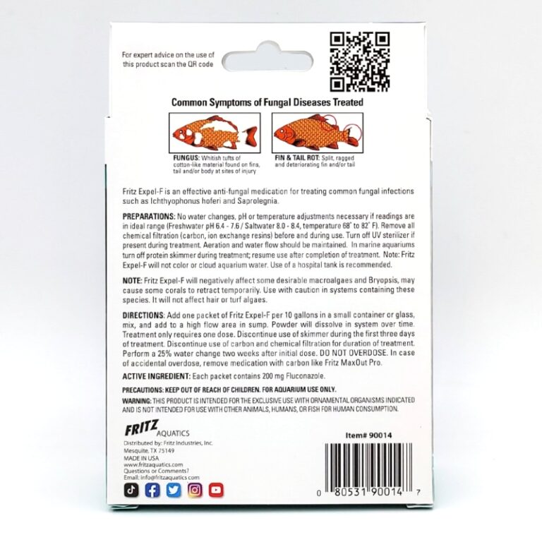 FRITZ EXPEL-F FUNGAL MEDICATION POWDER PACKETS - Aquatics Unlimited