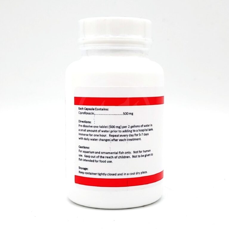 AQUA CIPRO (CIPROFLOXACIN) 500MG X 30 TABLETS - Aquatics Unlimited