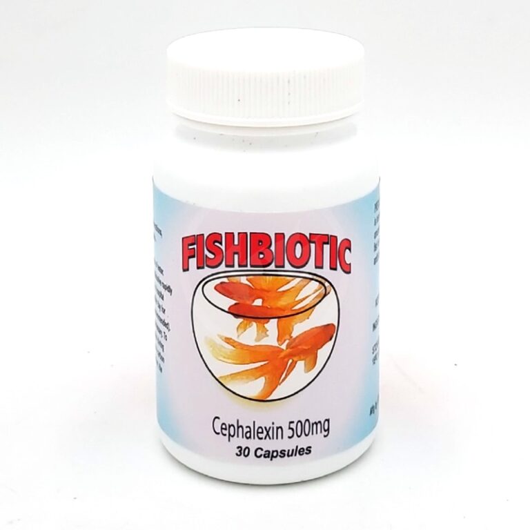 FISHBIOTIC CEPHALEXIN 500 MG X 30 CAPSULES - Aquatics Unlimited