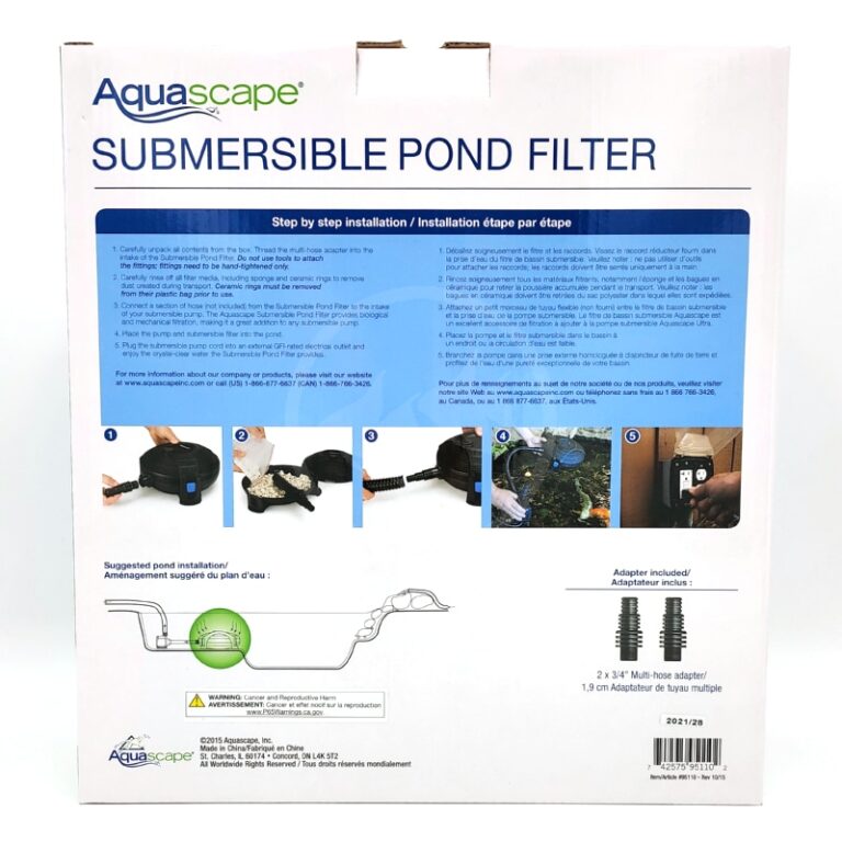 AQUASCAPE SUBMERSIBLE POND FILTER - Aquatics Unlimited